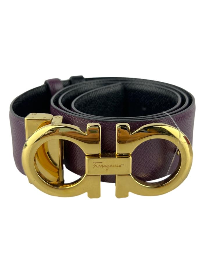Cinto Salvatore Ferragamo Reversível Roxo - RTQ7 Original | Etiqueta Única