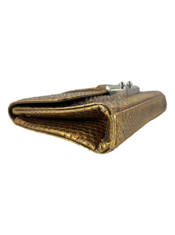 Clutch Christian Dior Christmas Miss Dior Python Dourado - DBBW13 ...