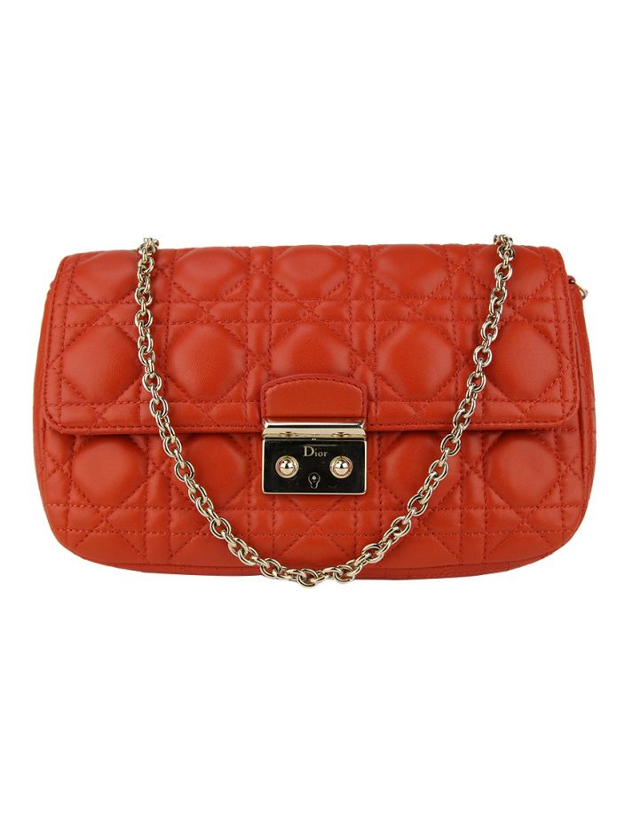 Clutch Christian Dior Miss Dior Promenade Laranja Original - | Etiqueta ...