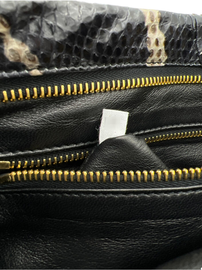 Clutch Prada Python Preto - DIV511 Original | Etiqueta Única