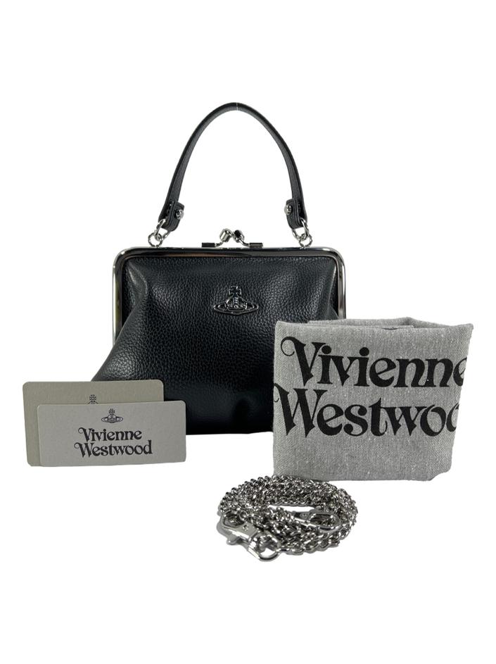 Clutch Vivienne Westwood Granny Frame Preta - DBBJ3 Original | Etiqueta ...