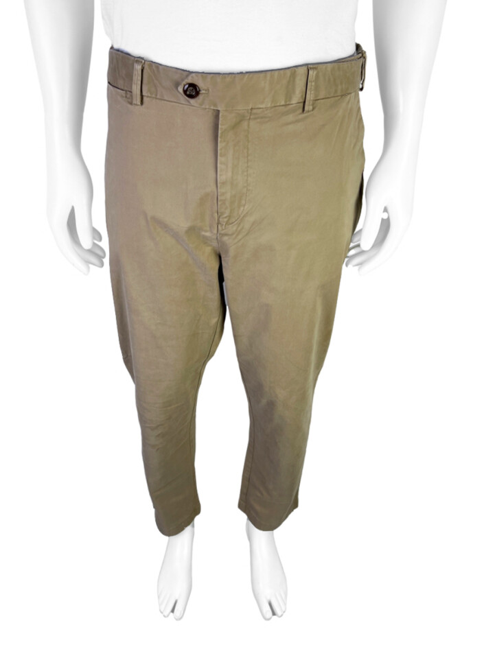 Calça Brooksfield Slim Fit Bege - ACWR13 Original | Etiqueta Única