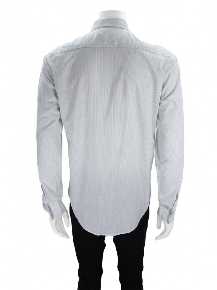 Camisa Zara Branca Riscada Masculina - SOK7 Original | Etiqueta Única