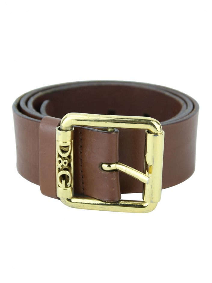 Cinto Dolce & Gabbana Couro Marrom - EZD61 Original | Etiqueta Única