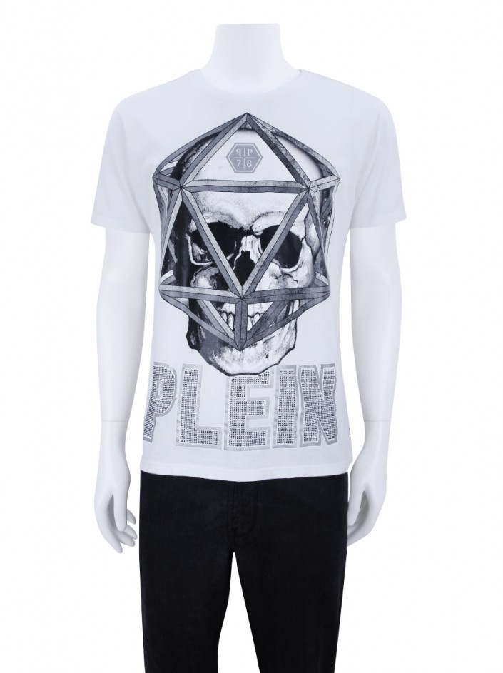 Camiseta Philipp Plein Cage Masculina - CZB9 Original | Etiqueta Única