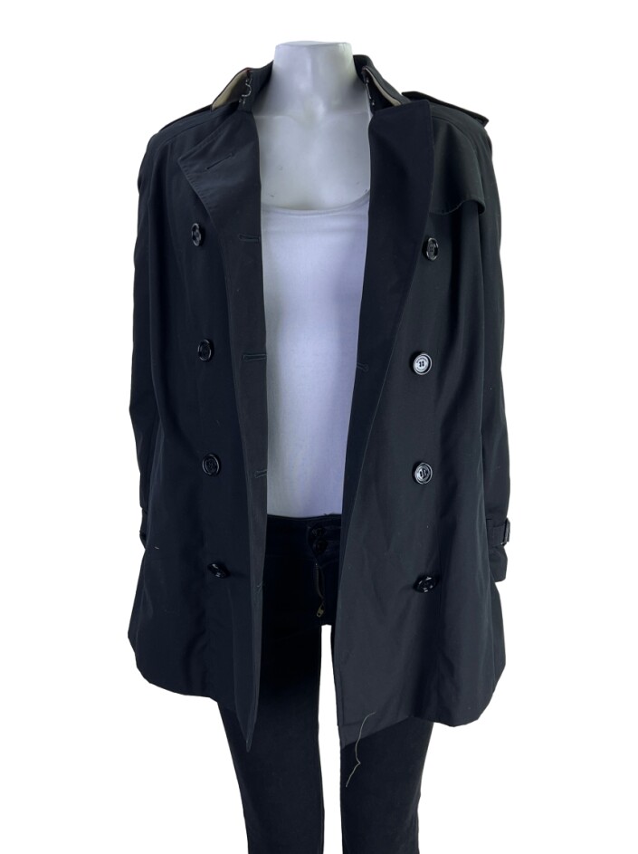 Casaco Burberry Trench Coat Preto - OBA7 Original | Etiqueta Única
