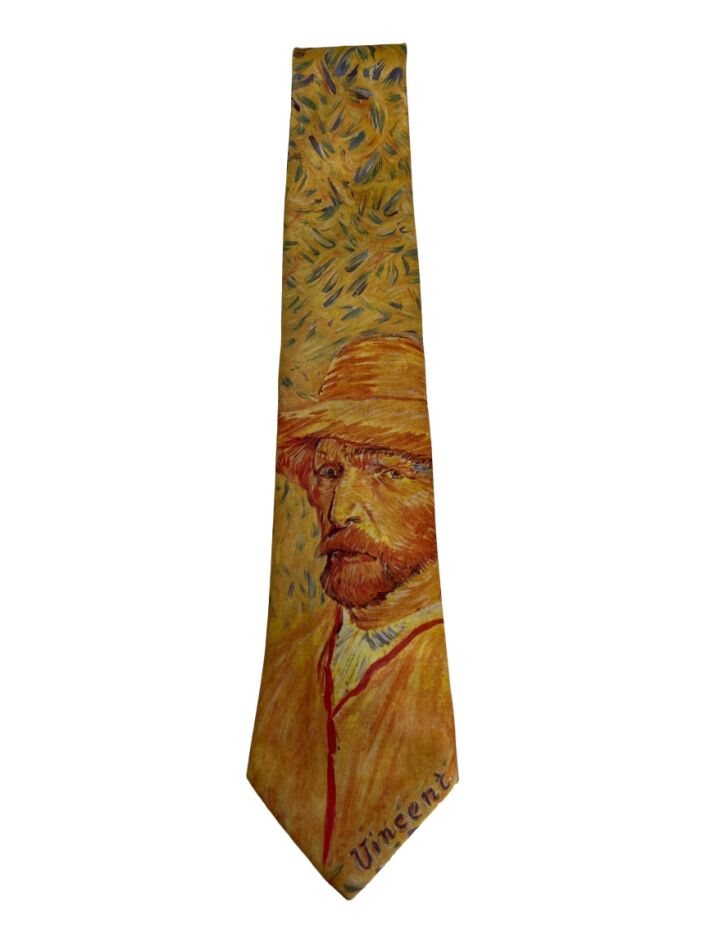 Gravata Achados do EU Ralph Marlin Estampa Van Gogh - AWU1517 Original ...