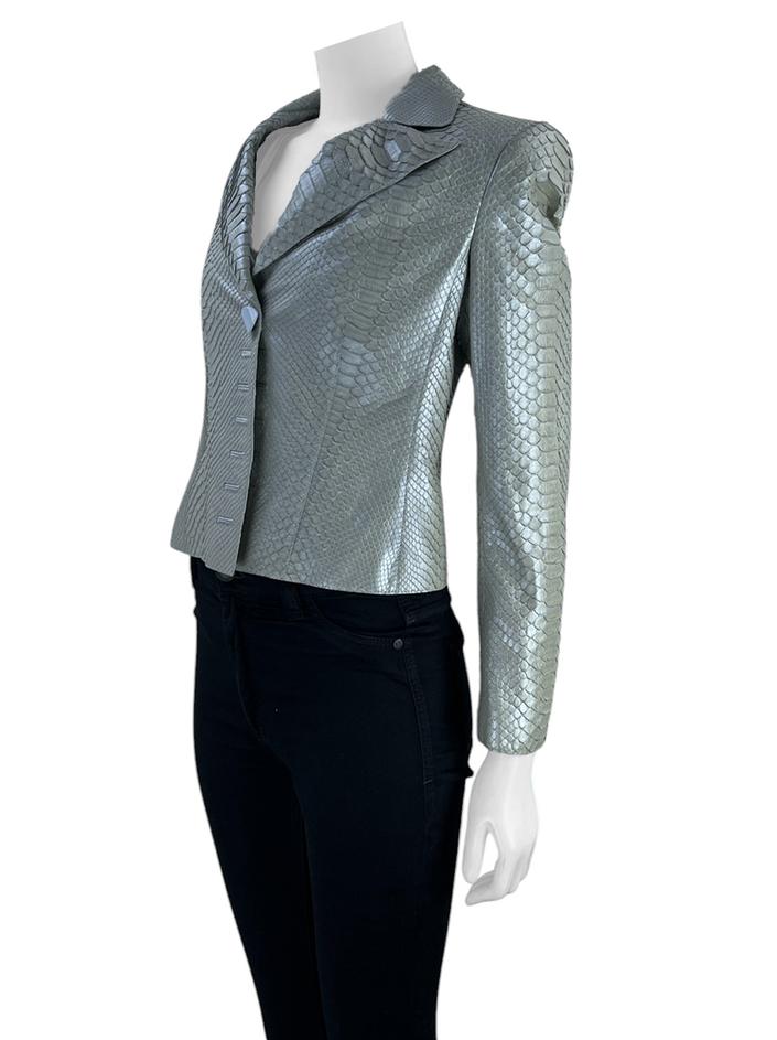 Jaqueta Giorgio Armani Python Cinza - GWF589 Original | Etiqueta Única