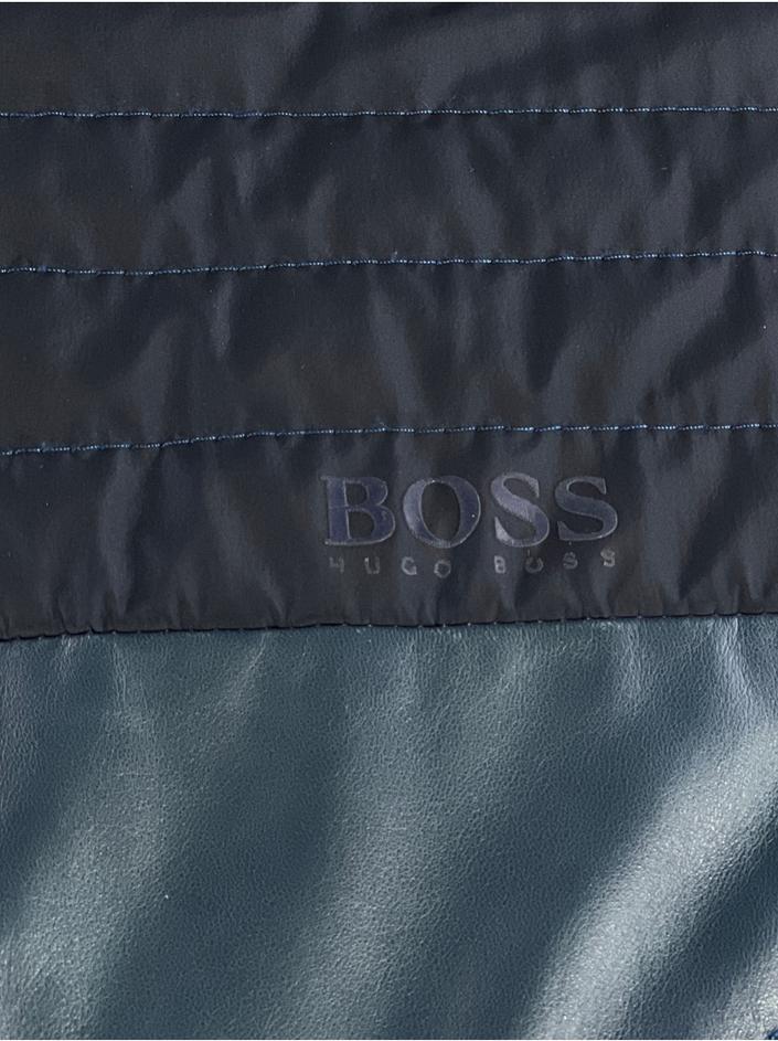 Jaqueta Hugo Boss Couro Azul - CPOR1 Original | Etiqueta Única