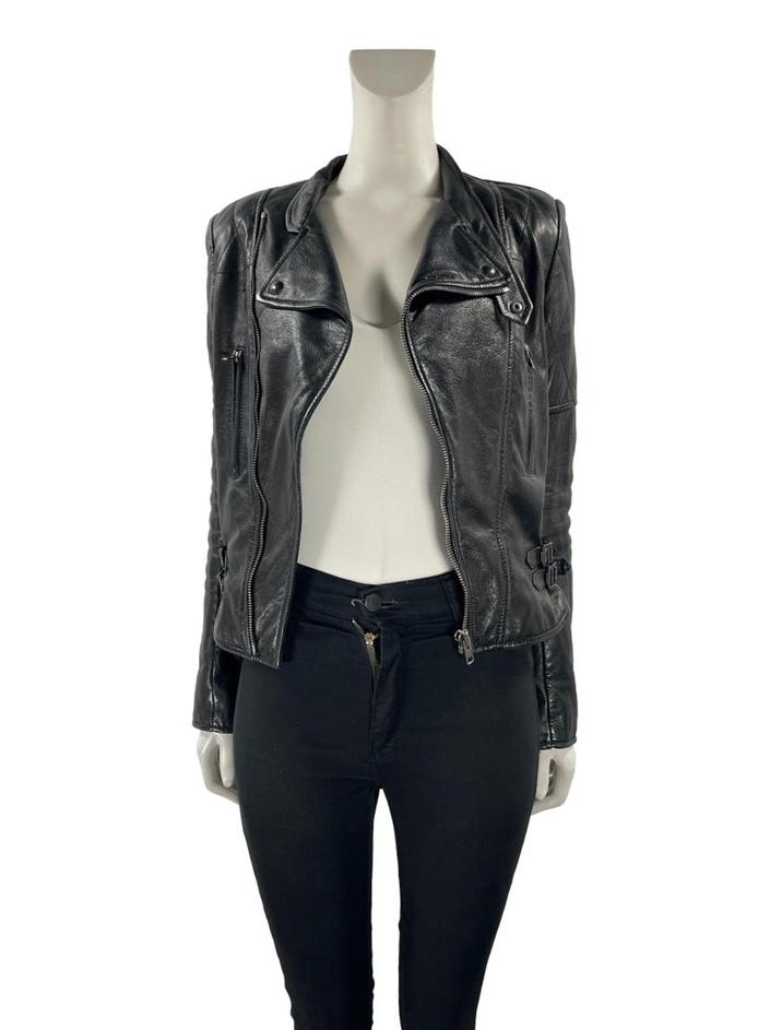 Jaqueta Joseph Couro Preta - CSPE250 Original | Etiqueta Única