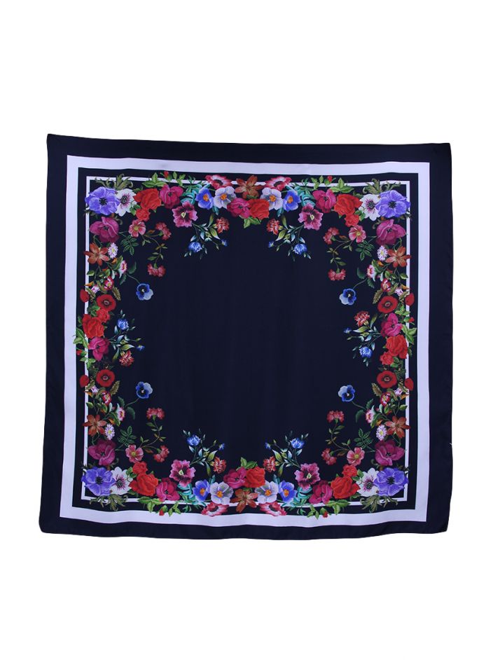 Lenço Scarfme Seda Floral Original - AS994 | Etiqueta Única
