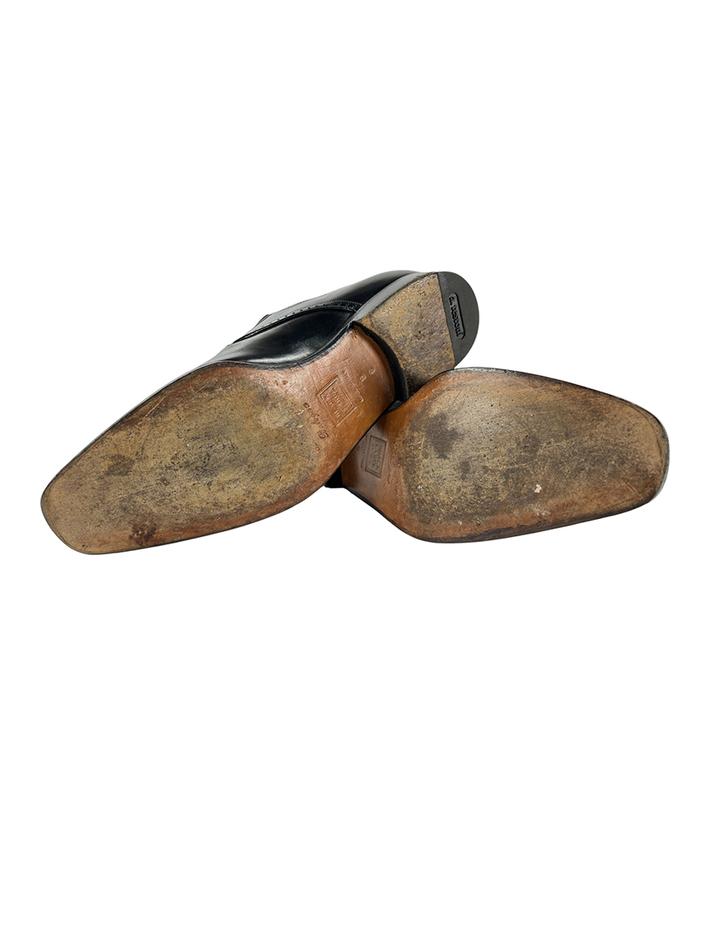 Loafer A.Testoni Couro Preto - DWZ105 Original | Etiqueta Única