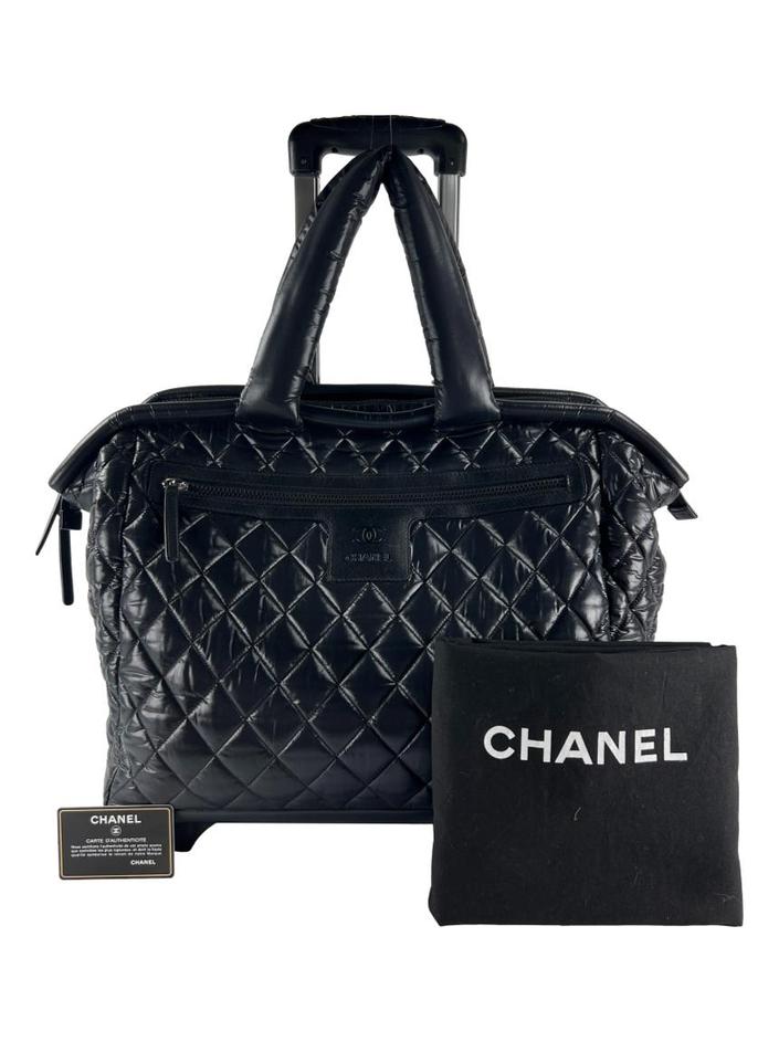 Mala Chanel Coco Cocoon Trolley Rolling Preto - CBIB21 Original ...