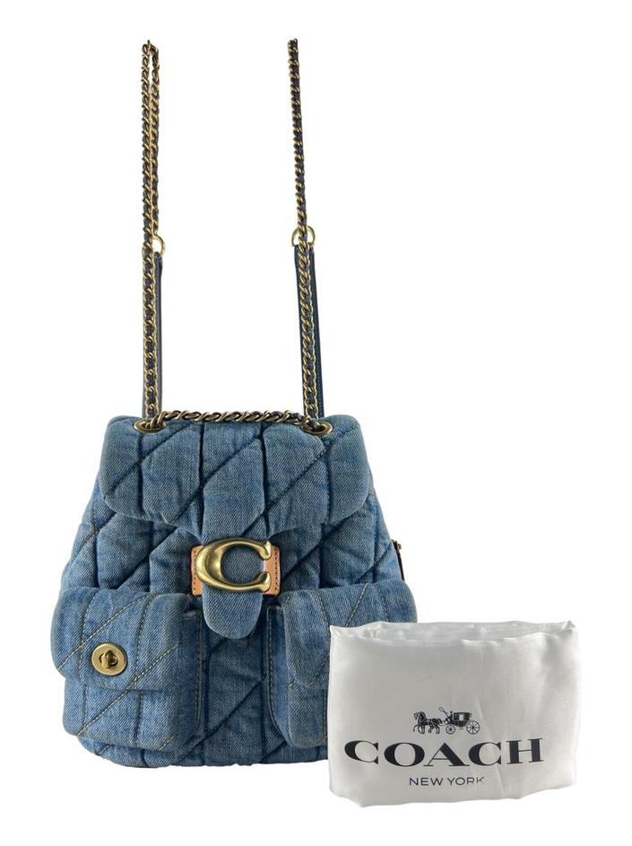 Mochila Coach Tabby Denim Azul - CHRZ22 Original | Etiqueta Única
