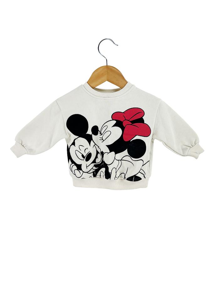 Moletom Zara Off White Mickey Mouse - CDU302 Original | Etiqueta Única