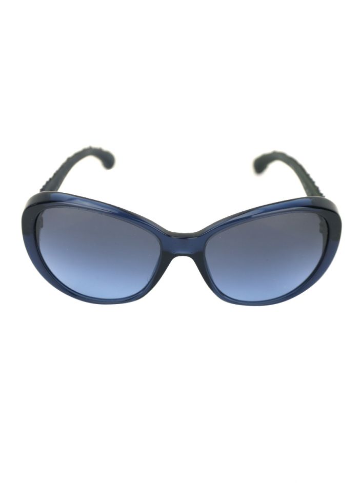 Óculos Chanel Tweed Marinho - AOP58 Original | Etiqueta Única