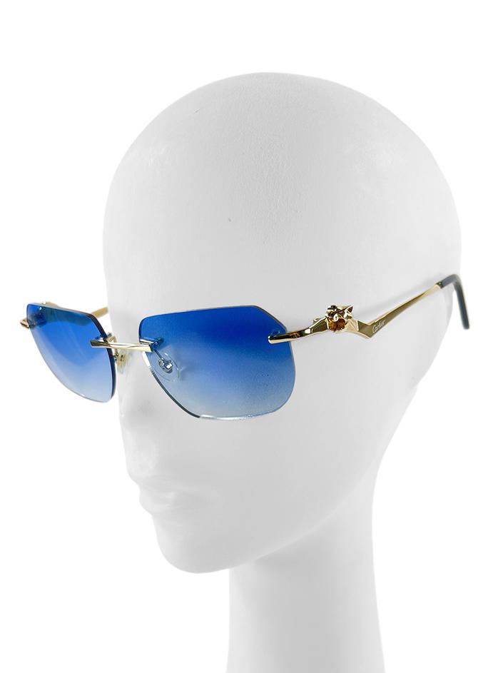 Óculos de Sol Cartier Panthère CT0120O Dourado - DBPT1 Original ...