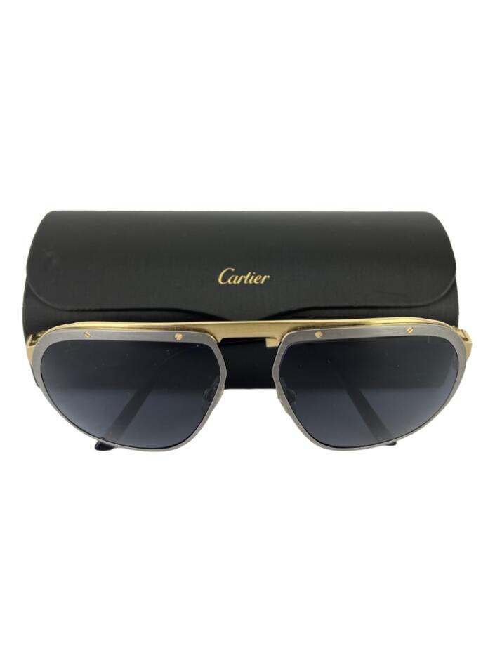 Óculos de Sol Cartier Santos de Cartier Dourado - CEFI105 Original ...