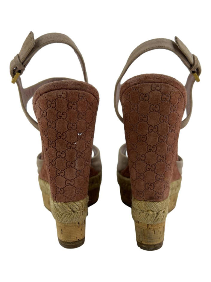Plataforma Gucci Cork Guccissima Rosa - BZRC11 Original | Etiqueta Única