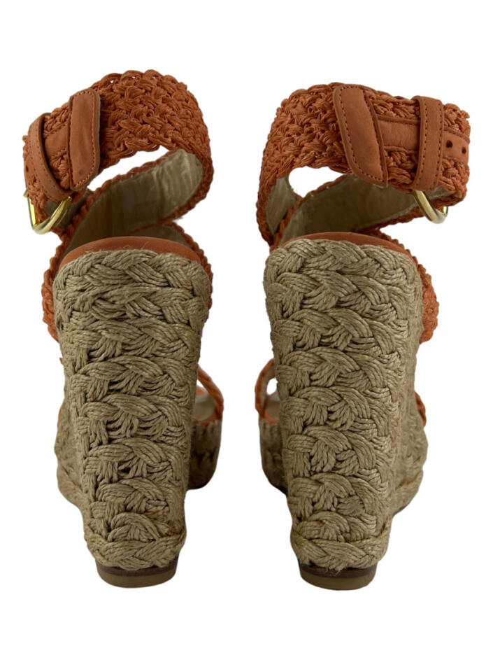 Plataforma Stuart Weitzman Alex Laranja - BCH6053 Original | Etiqueta Única