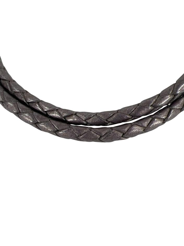 Pulseira Pandora Couro Roxa - CTWB18 Original | Etiqueta Única