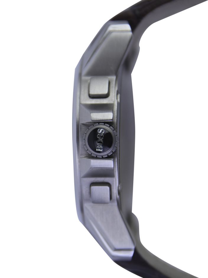 Relógio Hugo Boss Quartzo Croco Embossed Marrom Masculina - QGG16 ...