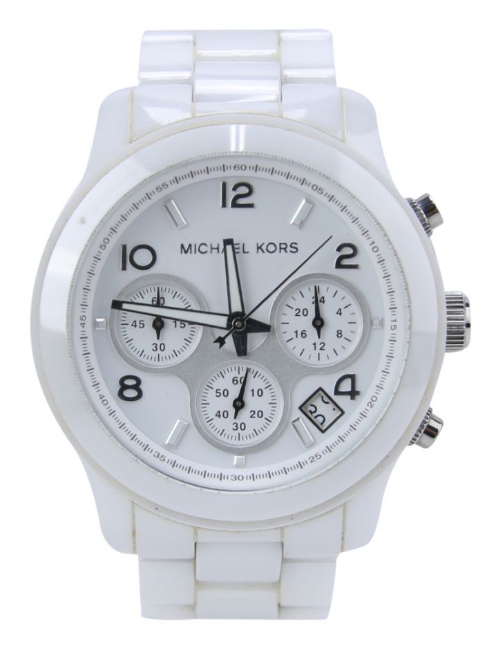 Relógio Michael Kors Branco MK 5161 Original - AZA11 | Etiqueta Única
