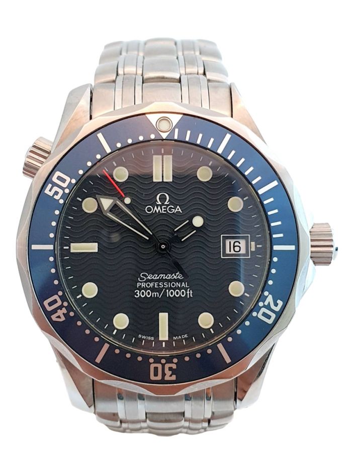 Relógio Omega Seamaster Pre James Bond Midisize Azul Quartzo Original ...