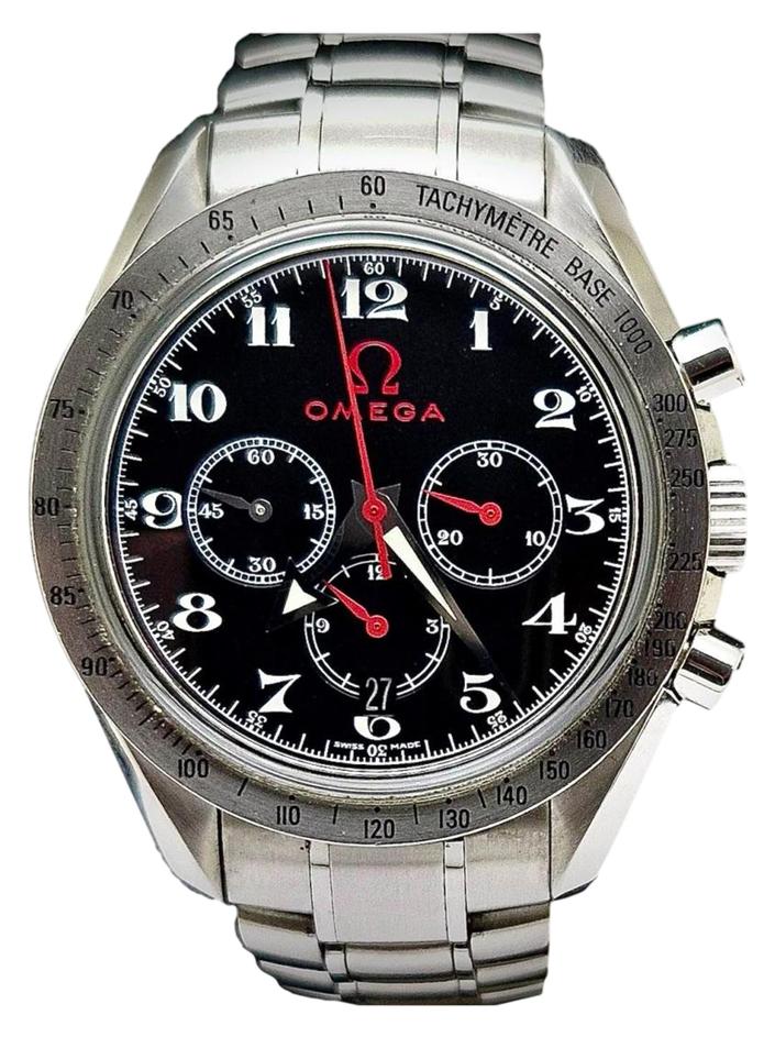 Relógio Omega Speedmaster Broad Arrow Olympic Automatic 41mm Prateado ...