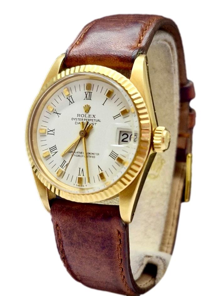 Relógio Rolex Oyster Perpetual Datejust 31 Ouro Vintage - MGK688 ...