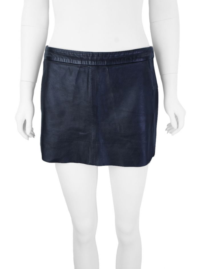 Saia John John Black Couro Preto - KOO29 Original | Etiqueta Única