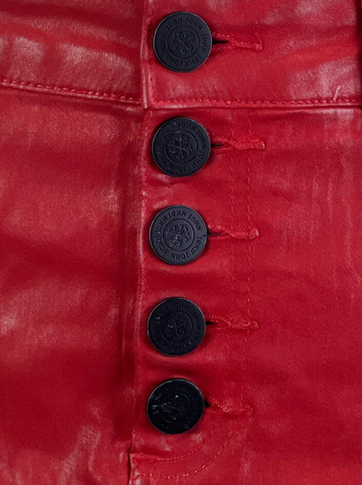 Saia John John Tecido Vermelho - TFN58 Original | Etiqueta Única
