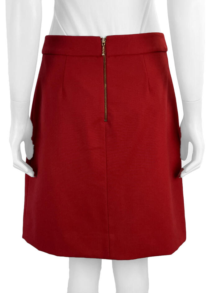 Saia Kate Spade Botões Vermelha - TEN3 Original | Etiqueta Única