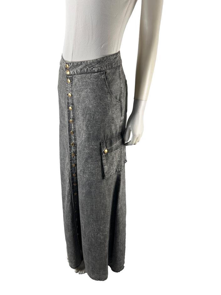 Saia Lilly Sarti Blue Label Jeans Cinza - CWAF135 Original | Etiqueta Única
