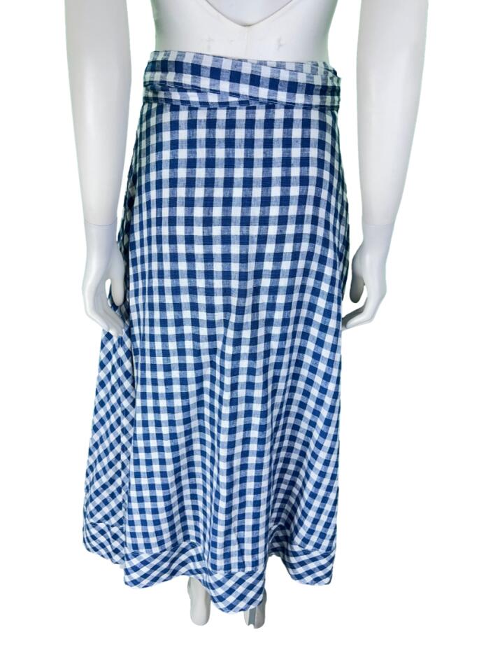 Saia Polo Ralph Lauren Xadrez Azul - IP565 Original | Etiqueta Única