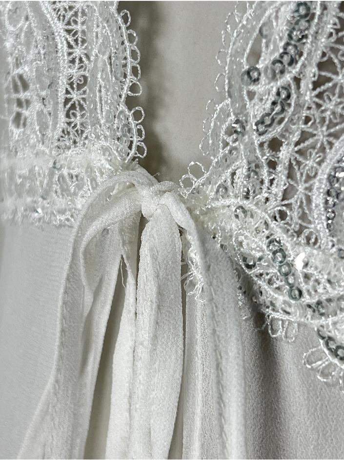 Saída de Praia LA GEA Tecido Branco - UMT28 Original | Etiqueta Única