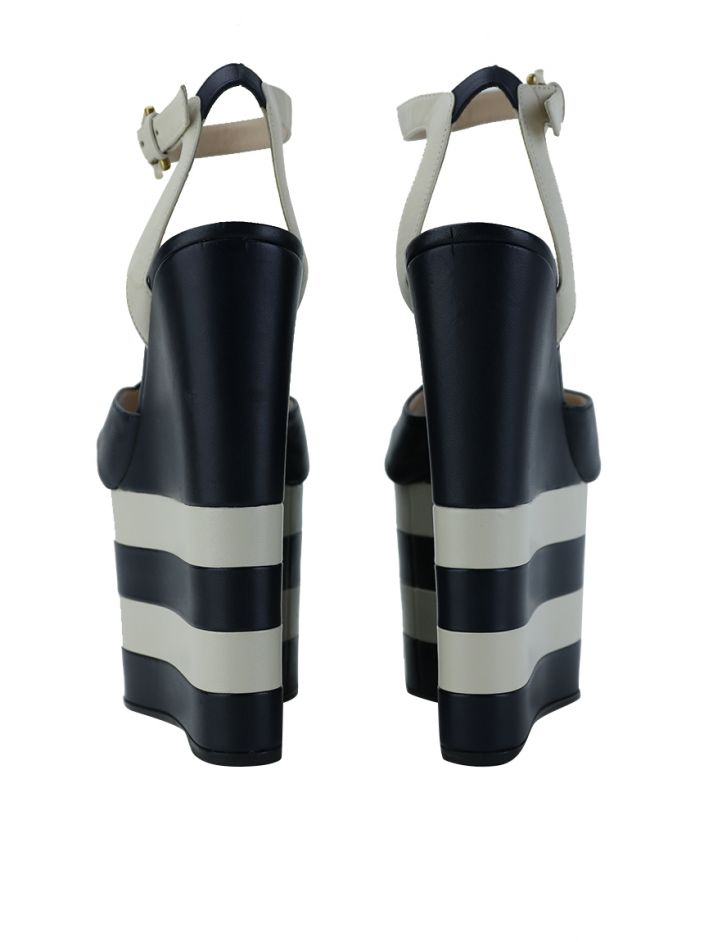 Sandália Gucci Sally Plataforma Bicolor Original - IXX36 | Etiqueta Única