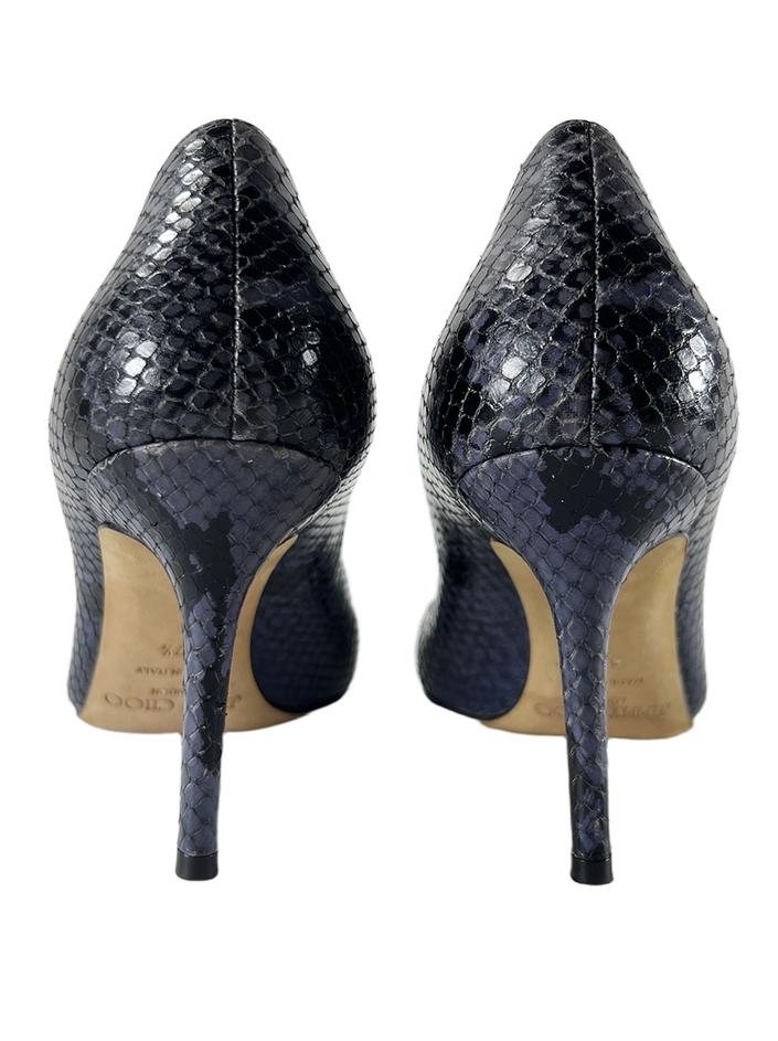 Sandália Jimmy Choo Python Azul - CXRA9 Original | Etiqueta Única