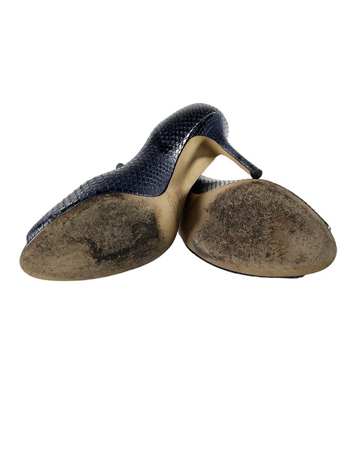 Sandália Jimmy Choo Python Azul - CXRA9 Original | Etiqueta Única