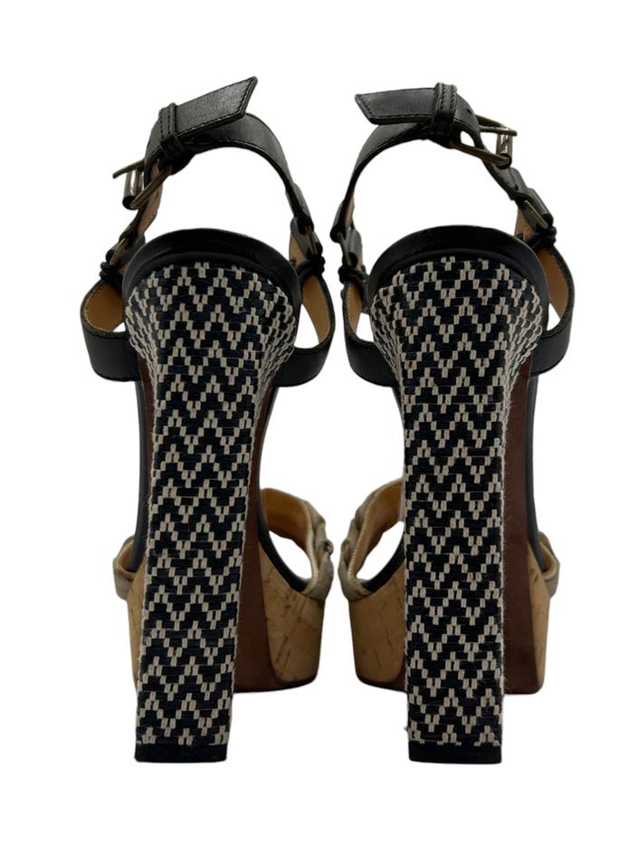 Sandália Lanvin Chain Couro Preta - EAK655 Original | Etiqueta Única