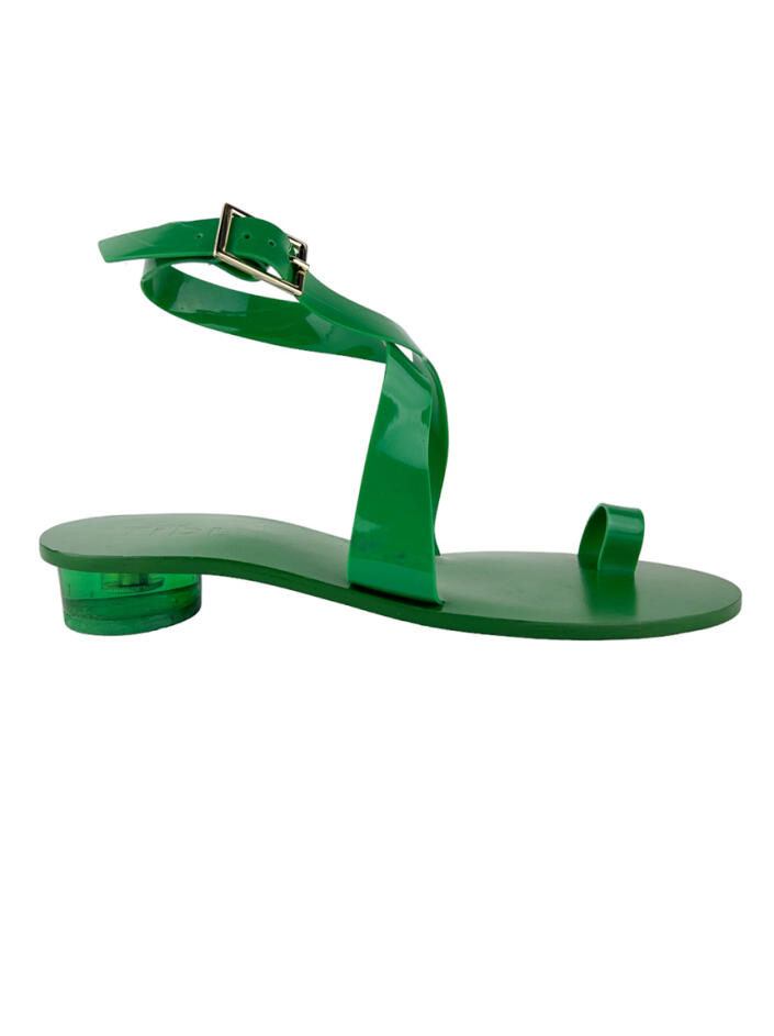 Sandália Tibi Tiras Verde - CHFC29 Original | Etiqueta Única