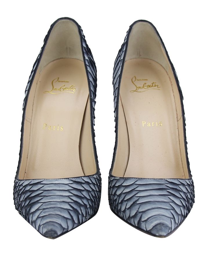 Sapato Christian Louboutin So Kate Python Cinza - JCL8 Original ...