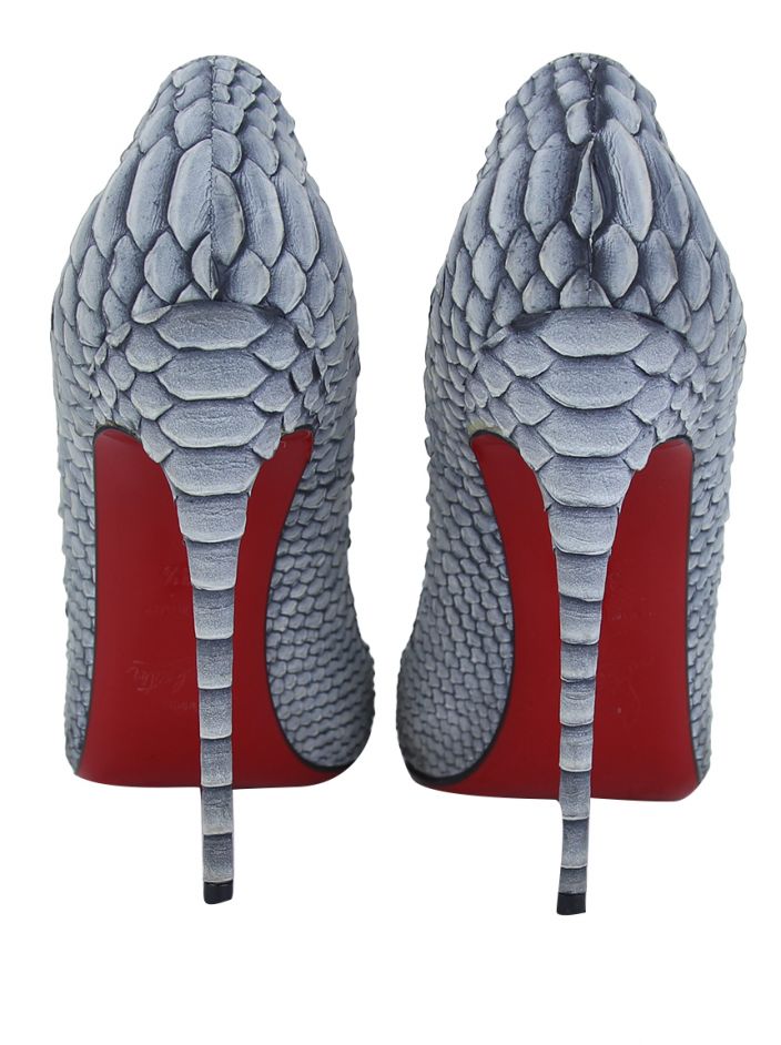 Sapato Christian Louboutin So Kate Python Cinza - JCL8 Original ...