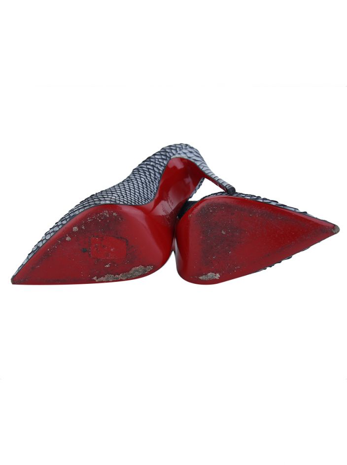 Sapato Christian Louboutin So Kate Python Cinza - JCL8 Original ...