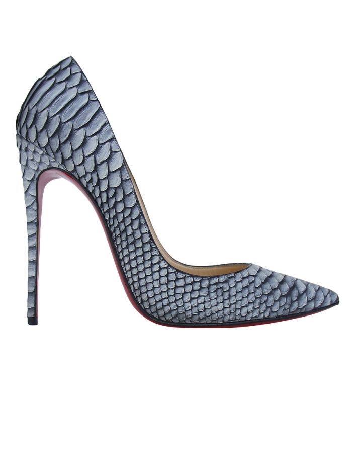 Sapato Christian Louboutin So Kate Python Cinza - JCL8 Original ...