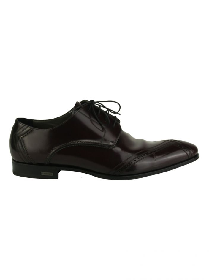 Sapato Versace Couro Vinho Original - DK278 | Etiqueta Única