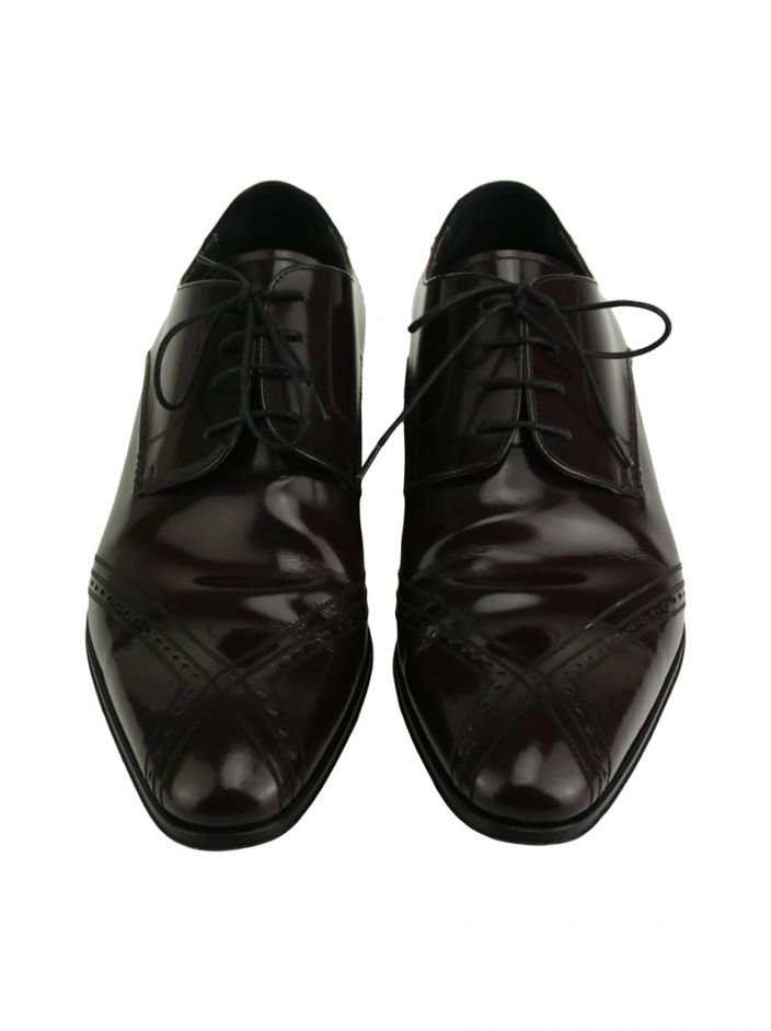 Sapato Versace Couro Vinho Original - DK278 | Etiqueta Única