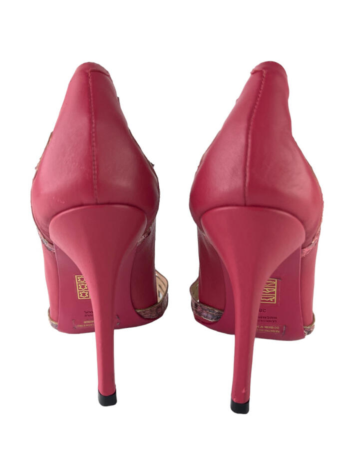 Scarpin Zeferino Couro Rosa - BEU203 Original | Etiqueta Única