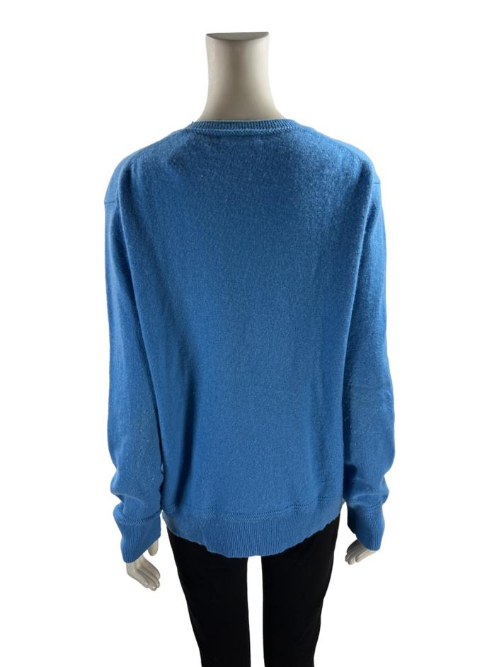 Suéter Burberry Cashmere Azul - CWVA1 Original | Etiqueta Única