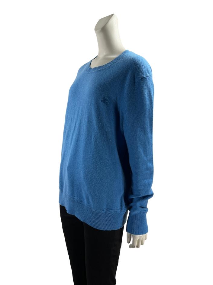 Suéter Burberry Cashmere Azul - CWVA1 Original | Etiqueta Única